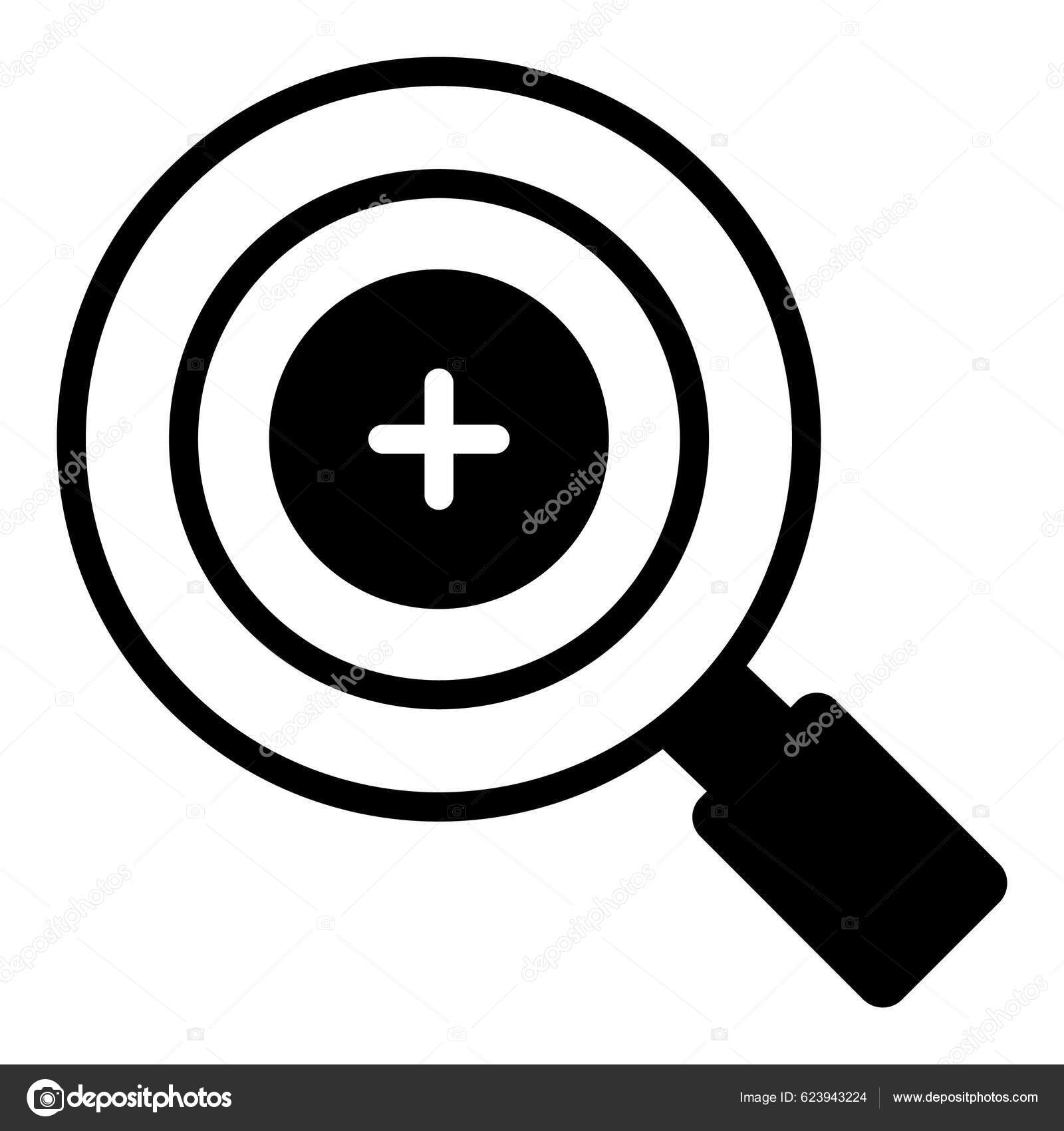 Magnifying Icon User Interface Vector Illustration Simple Vector Sign ...