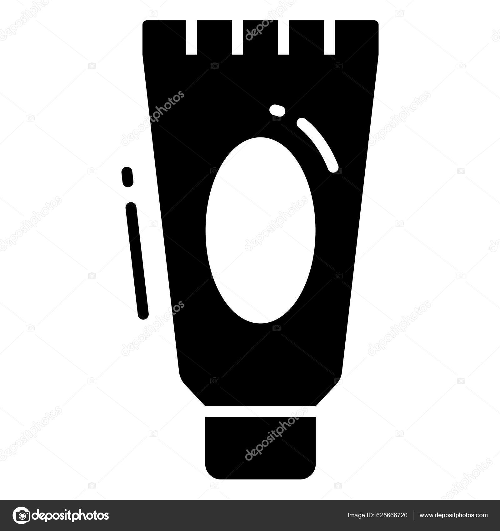 Cream Icon Trendy Style Isolated White Background Stock Vector ...