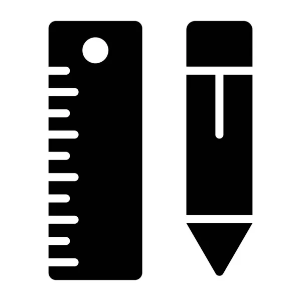 Pencil Ruler Icon Modern Illustration Stock Vector by ©IconsHome 626926424