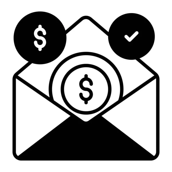 Salario en sobre. Aumento salarial, nómina de dinero, ingresos de ...