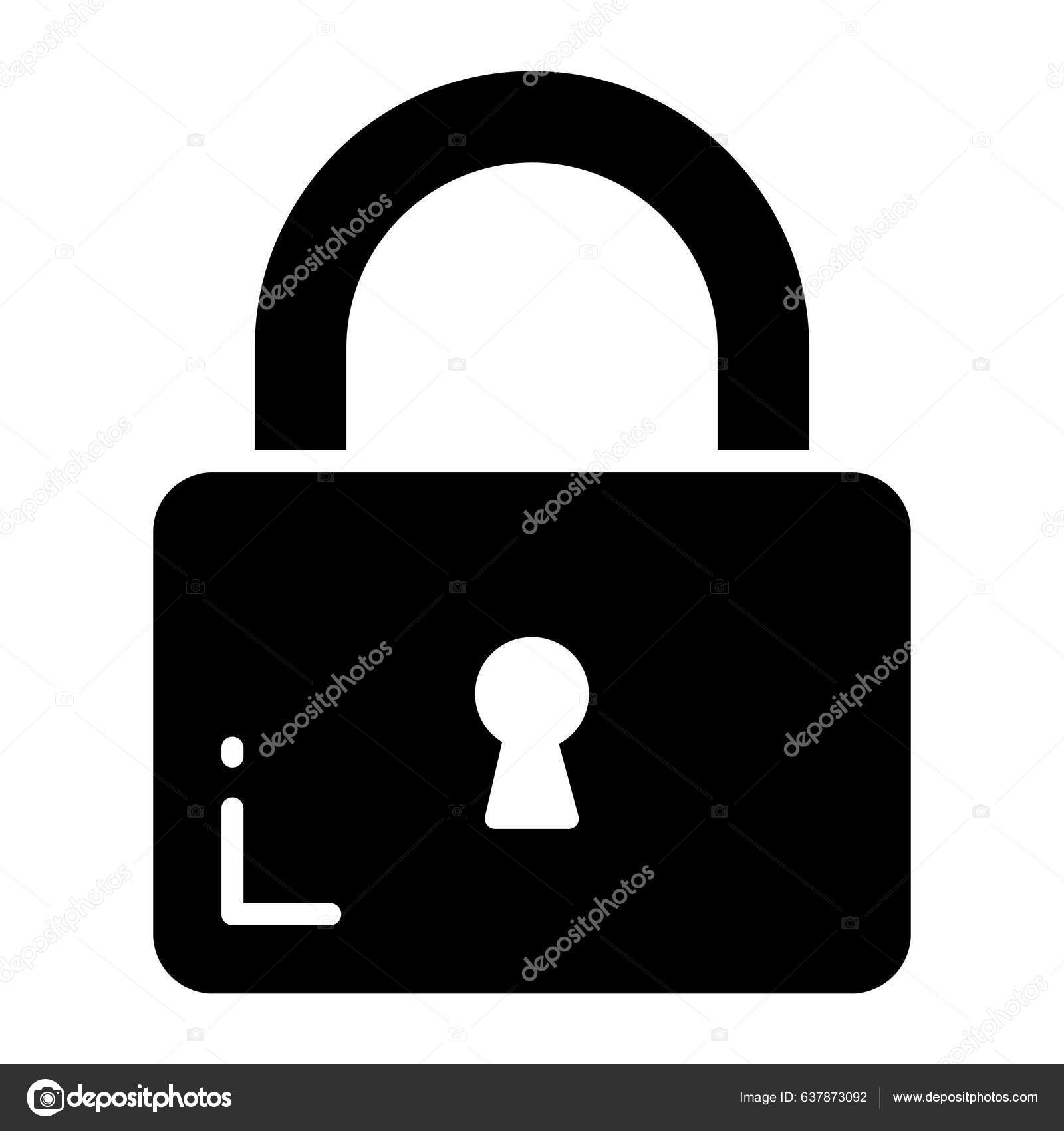 Lock Vector Icon Modern Design Isolated White Background Stock Vector ...
