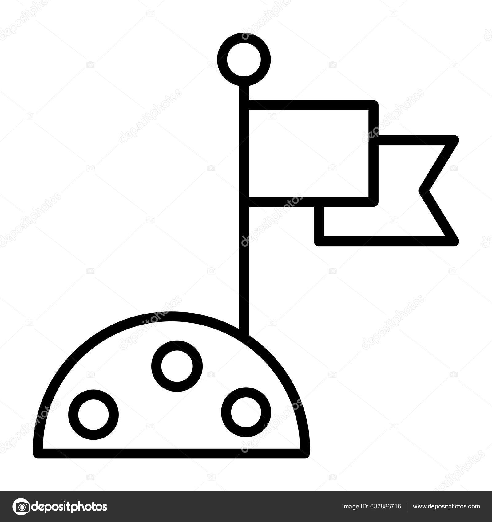 Mission Vector Icon Isolated White Background Conquest Stock Vector by ...