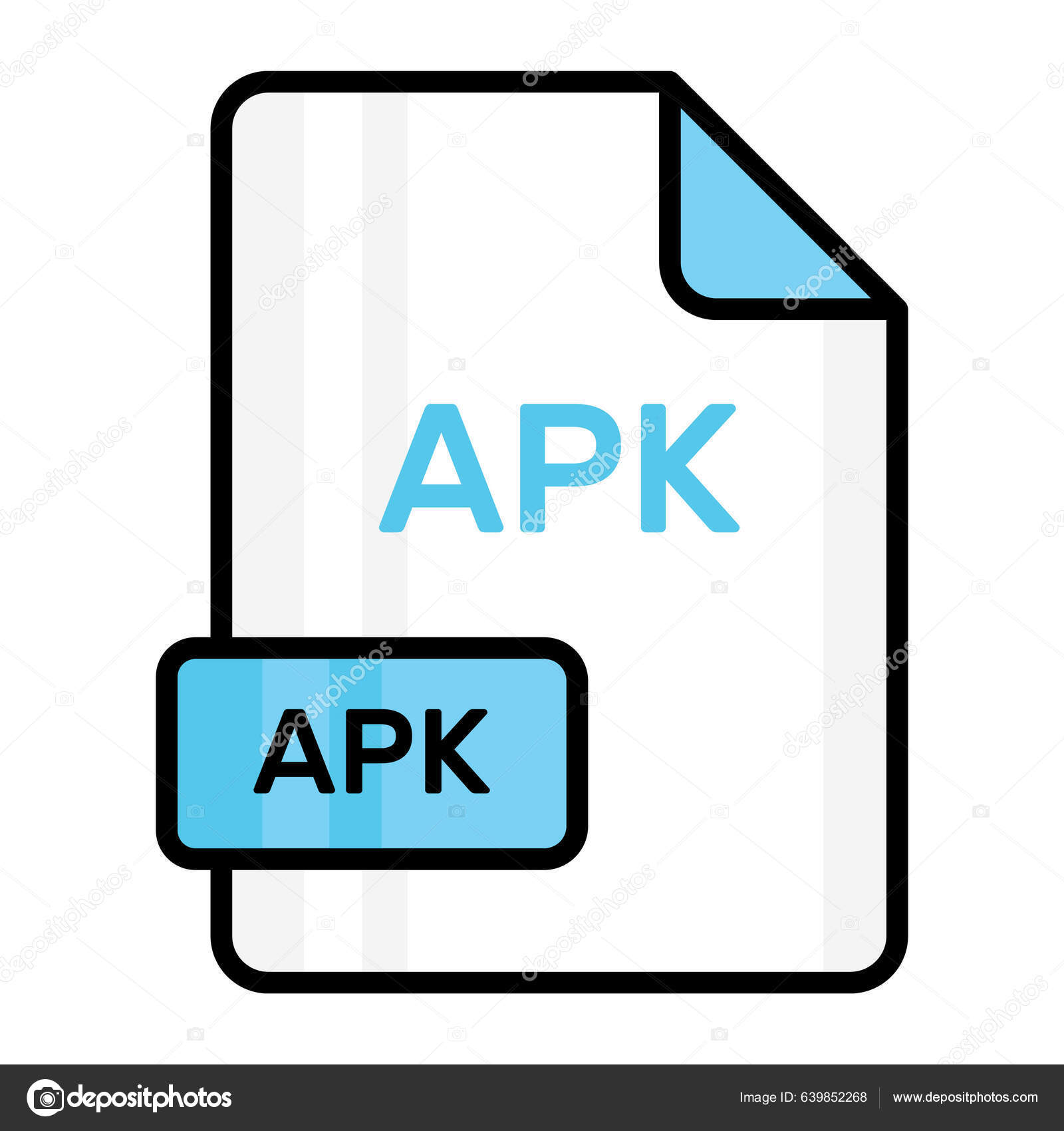 Amazing Vector Icon Apk File Editable Design Stock Vector by ©IconsHome ...