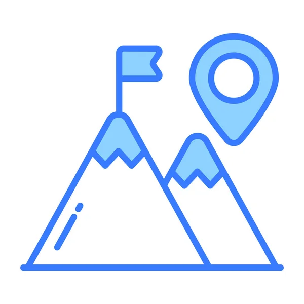 Mountain Direction Icon Related Map Location Navigation Black Icon ...