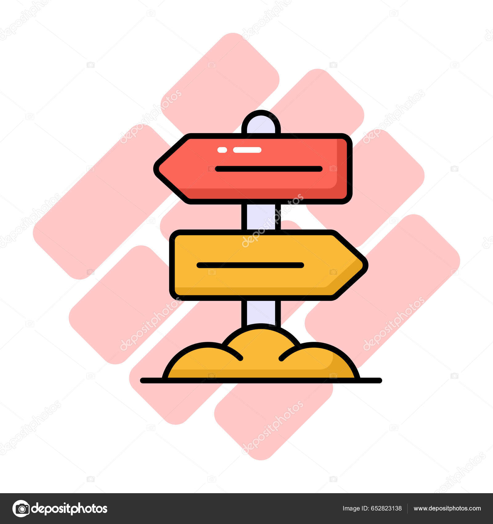 Grab Amazing Vector Signpost Modern Style Direction Board Information ...