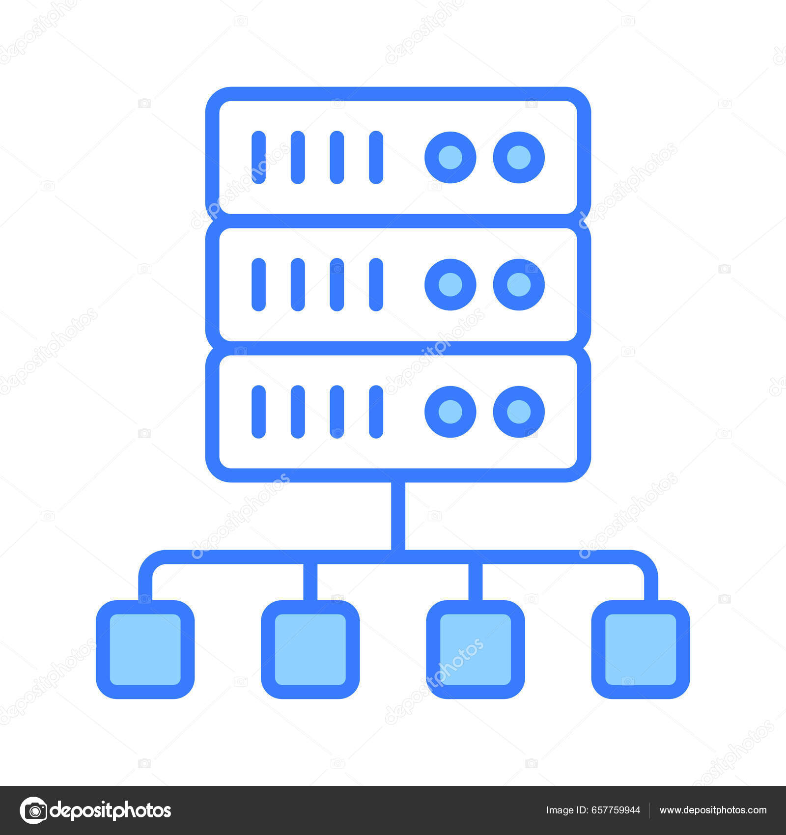 Amazing Vector Database Network Modern Style Easy Use Icon Stock Vector ...