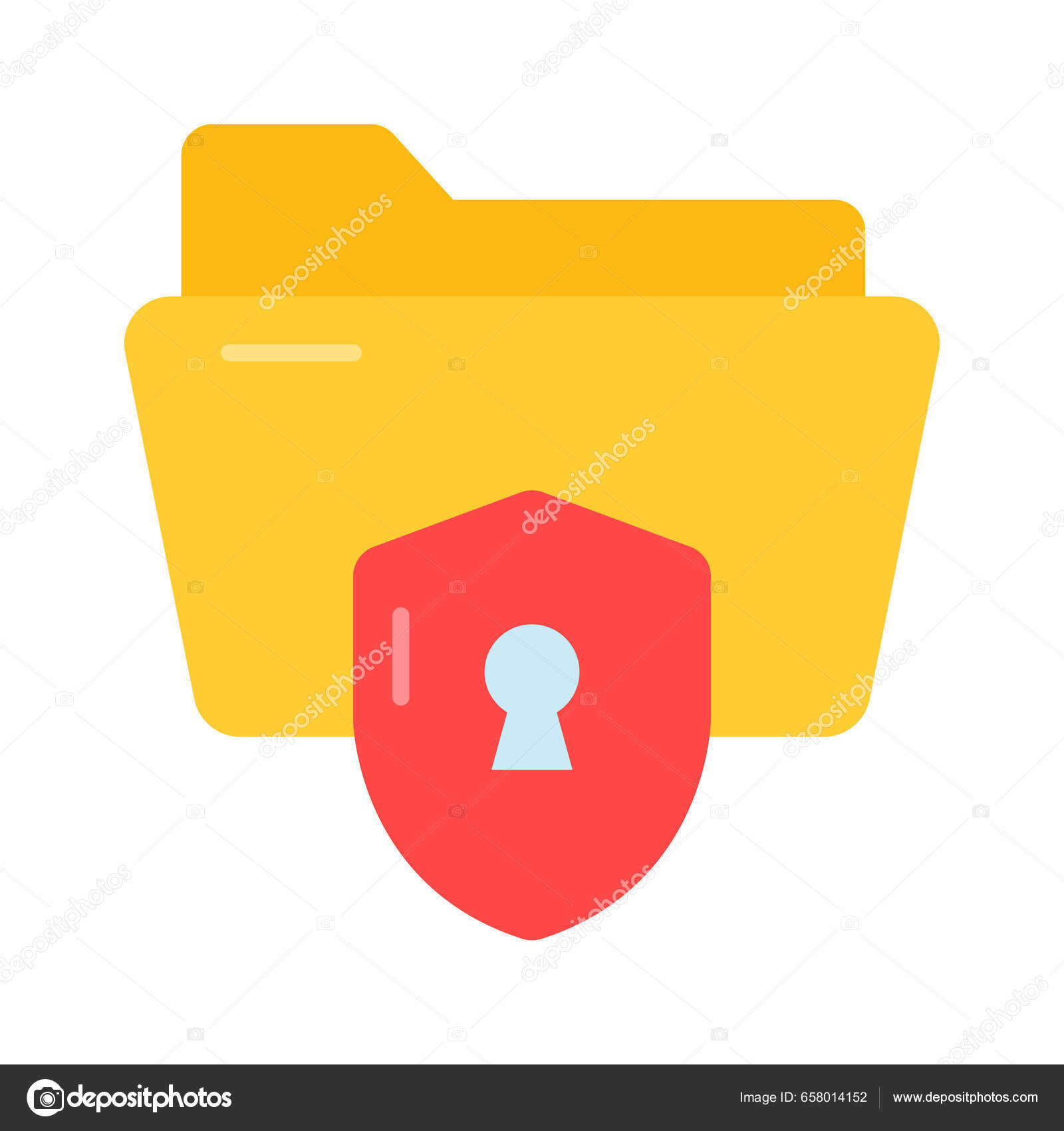 Secure Folder Vector Design Modern Trendy Style Stock Vector by ...