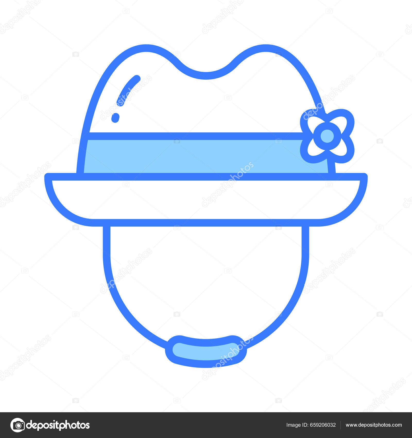 Amazing Icon Hat Editable Style Isolated White Background Stock Vector ...
