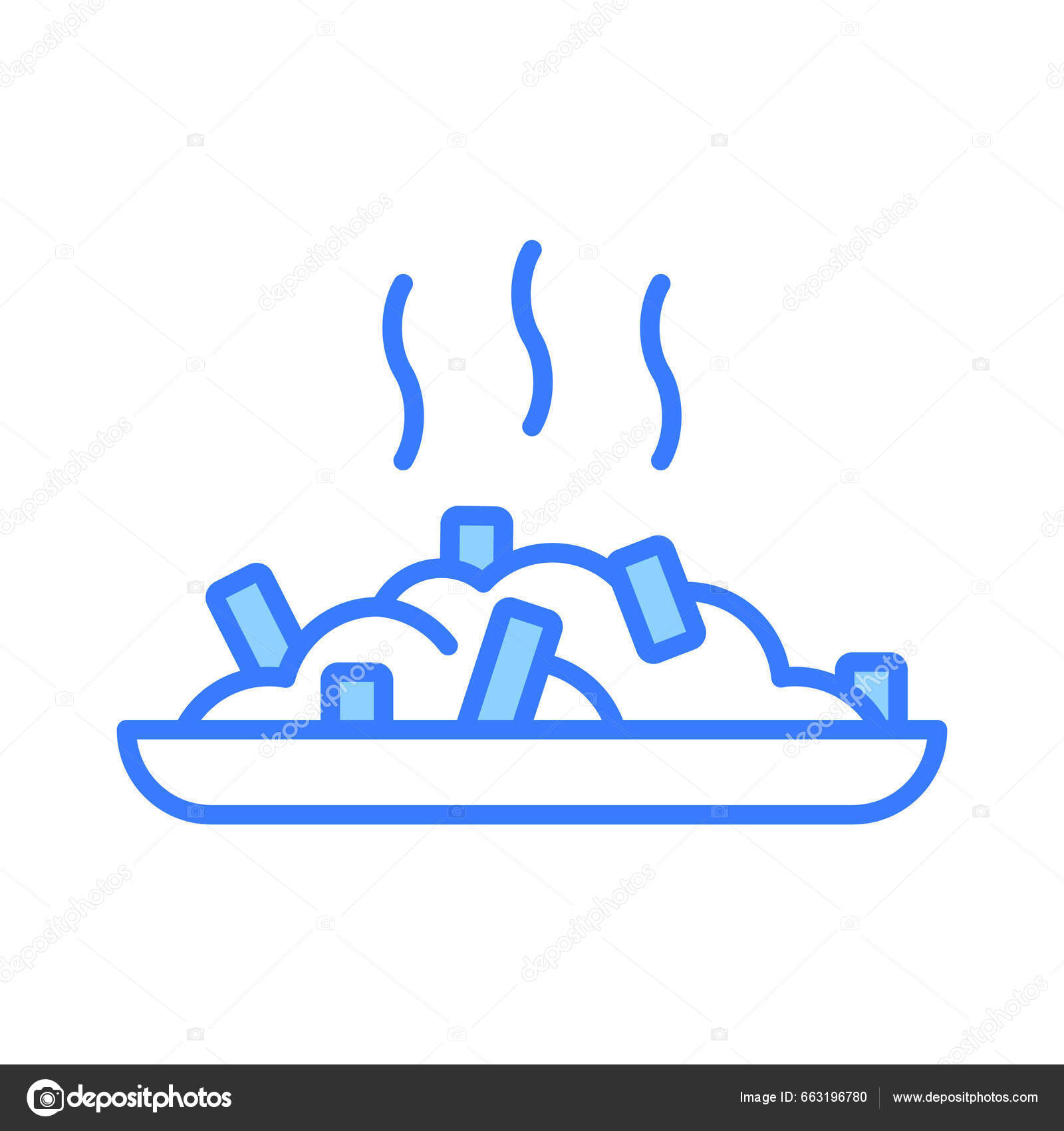 Poutine Icon Traditional Quebec Meal French Fries Gravy Cheese Curds ...