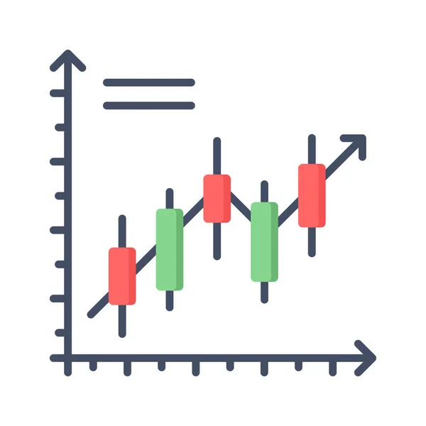 Business Growth Stock Market Growth Chart Vector Design Isolated White ...
