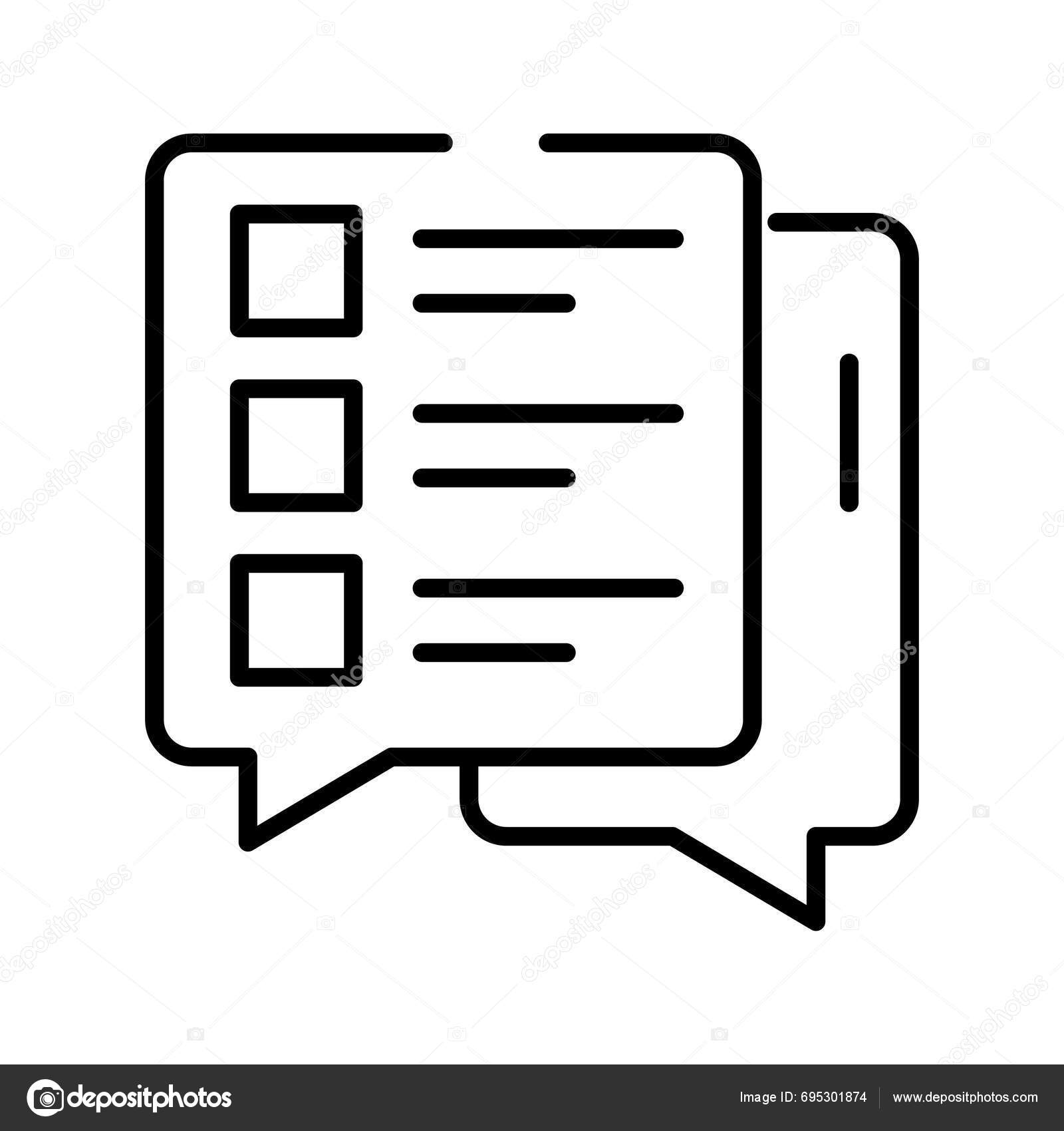 Icon Digital Checklist Modern Style Ready Use Vectors Stock Vector by ...