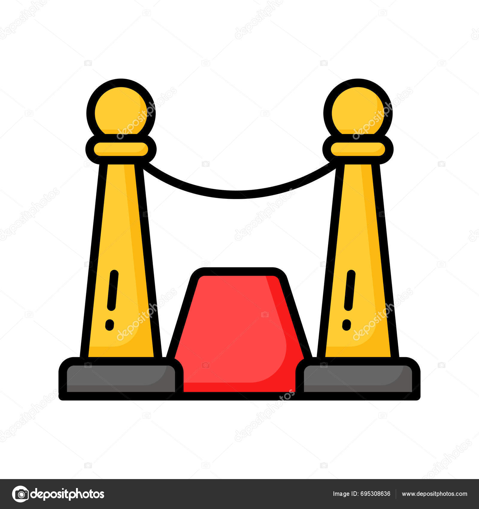 Vip Entrance Red Carpet Vector Design Welcome Red Mat Concept Stock ...