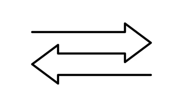 Transfer Arrow Icon Double Reverse Symbol Data Transfer Linear Icon ...