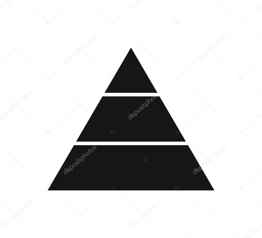 Levels of triangular pyramid. Triangle pyramid chart. Maslow layer ... Levels of triangular pyramid. Triangle pyramid chart. Maslow layer ...