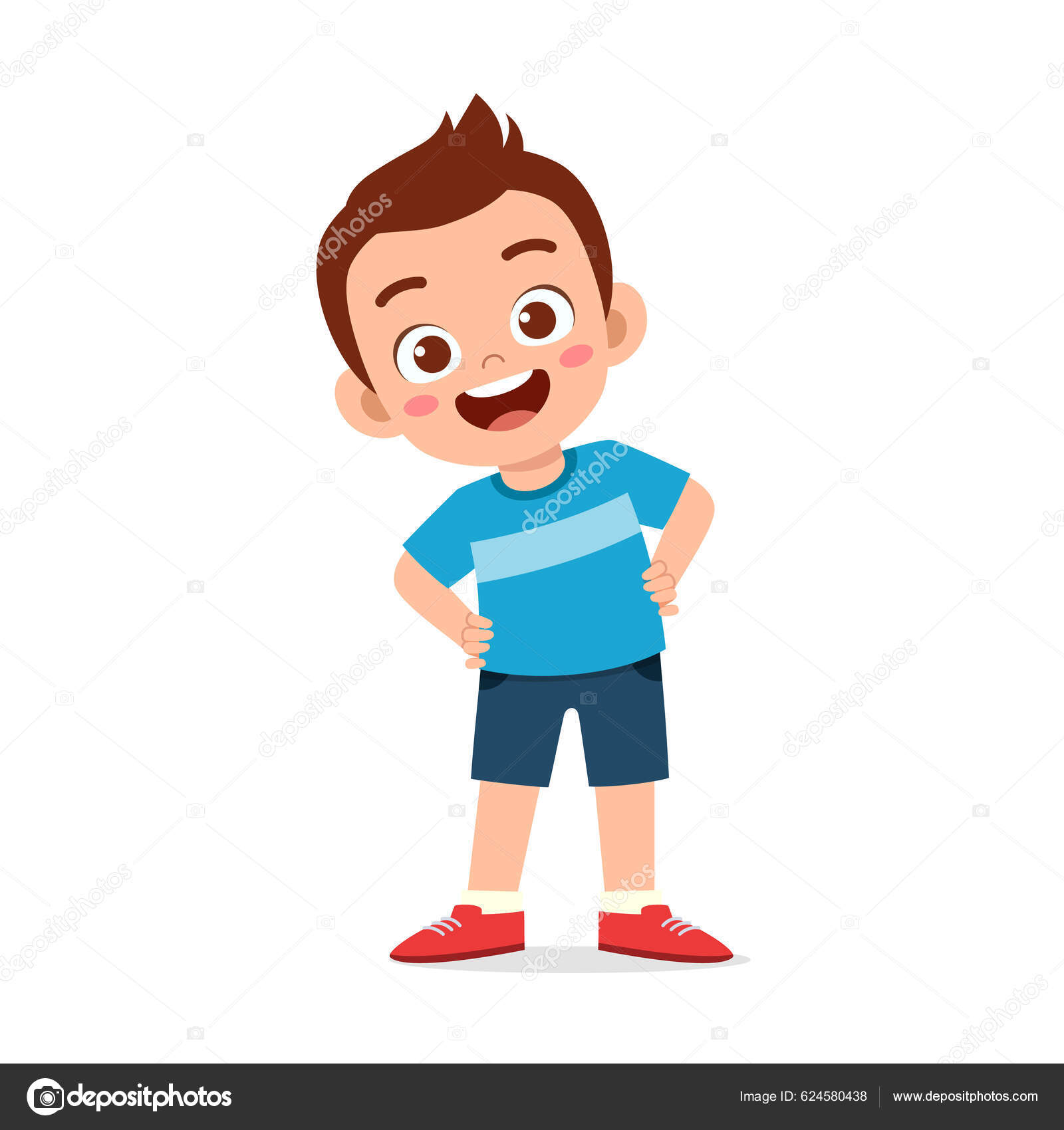 Little Kid Some Stretching Workout Stock Vector by ©colorfuelstudio ...