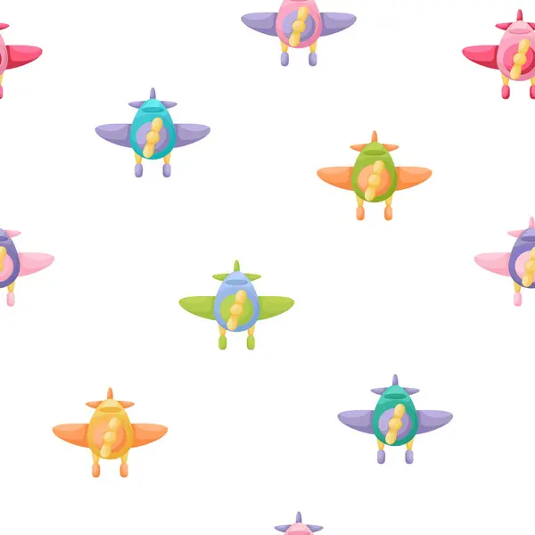 Cute Children's Seamless Pattern Planes Creative Kids Texture Fabric ...