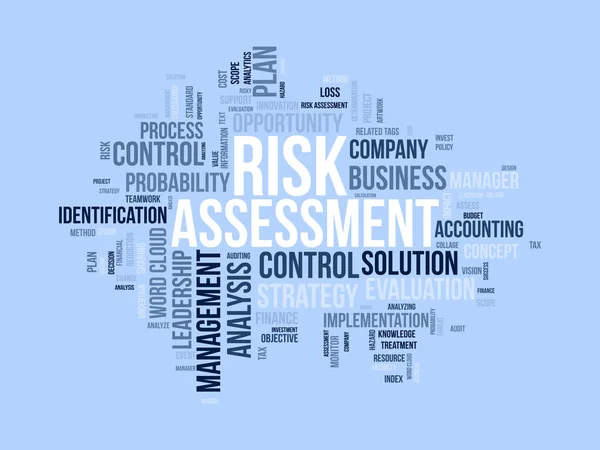 Risk assessment framework Vektor Stok, Ilustrasi Risk assessment ...