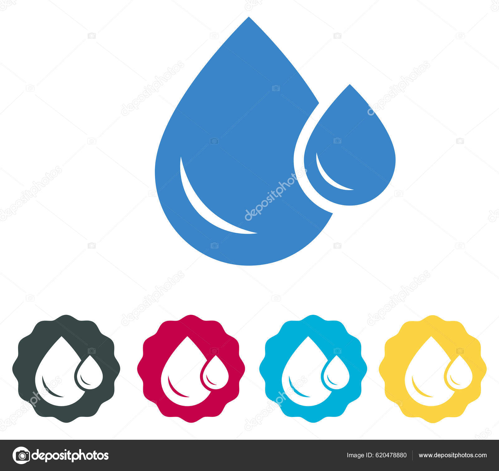 Icono Solución Agua Como Archivo Eps Vector de stock #620478880 de ...