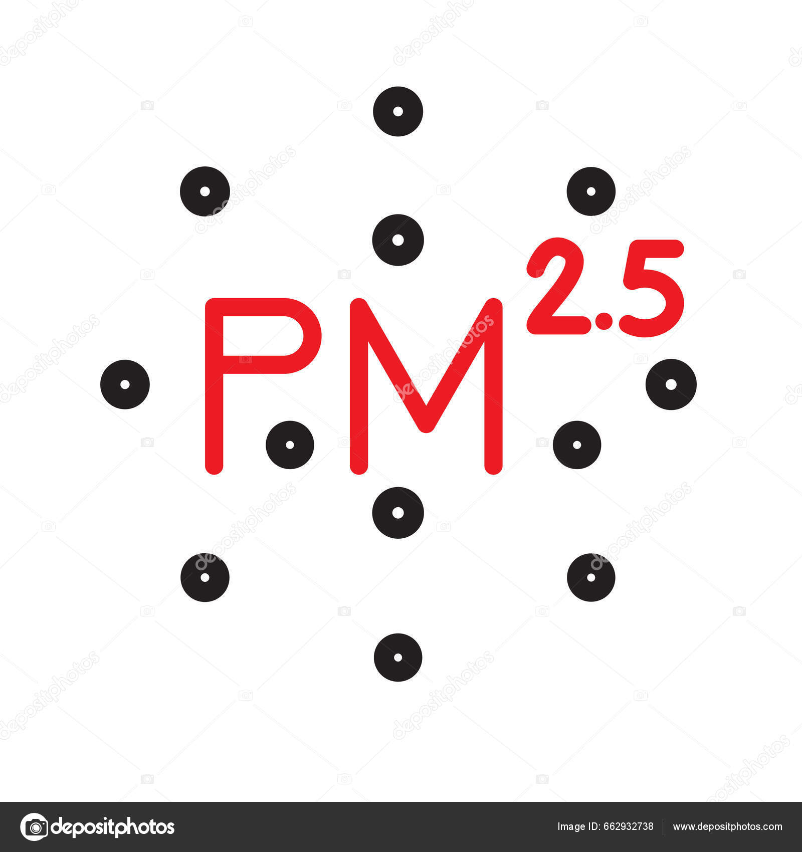 Particulate Matter Pollution Icon Eps File ©designpraxis 662932738'e ...
