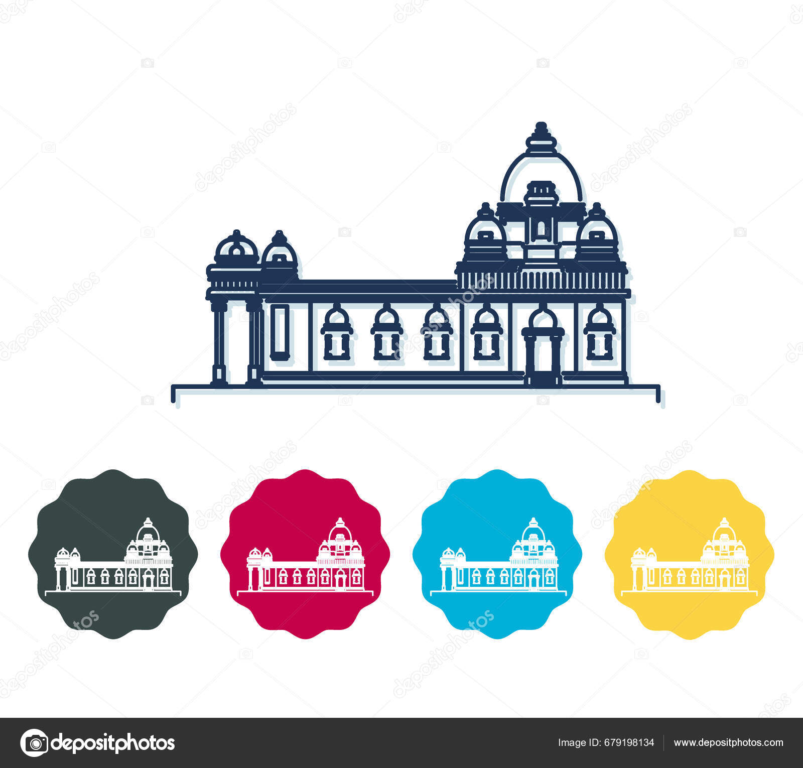 Vivekananda Rock Memorial Kanyakumari Tamilnadu Stock Icon Eps File ... Vivekananda Rock Memorial Kanyakumari Tamilnadu Stock Icon Eps File ...