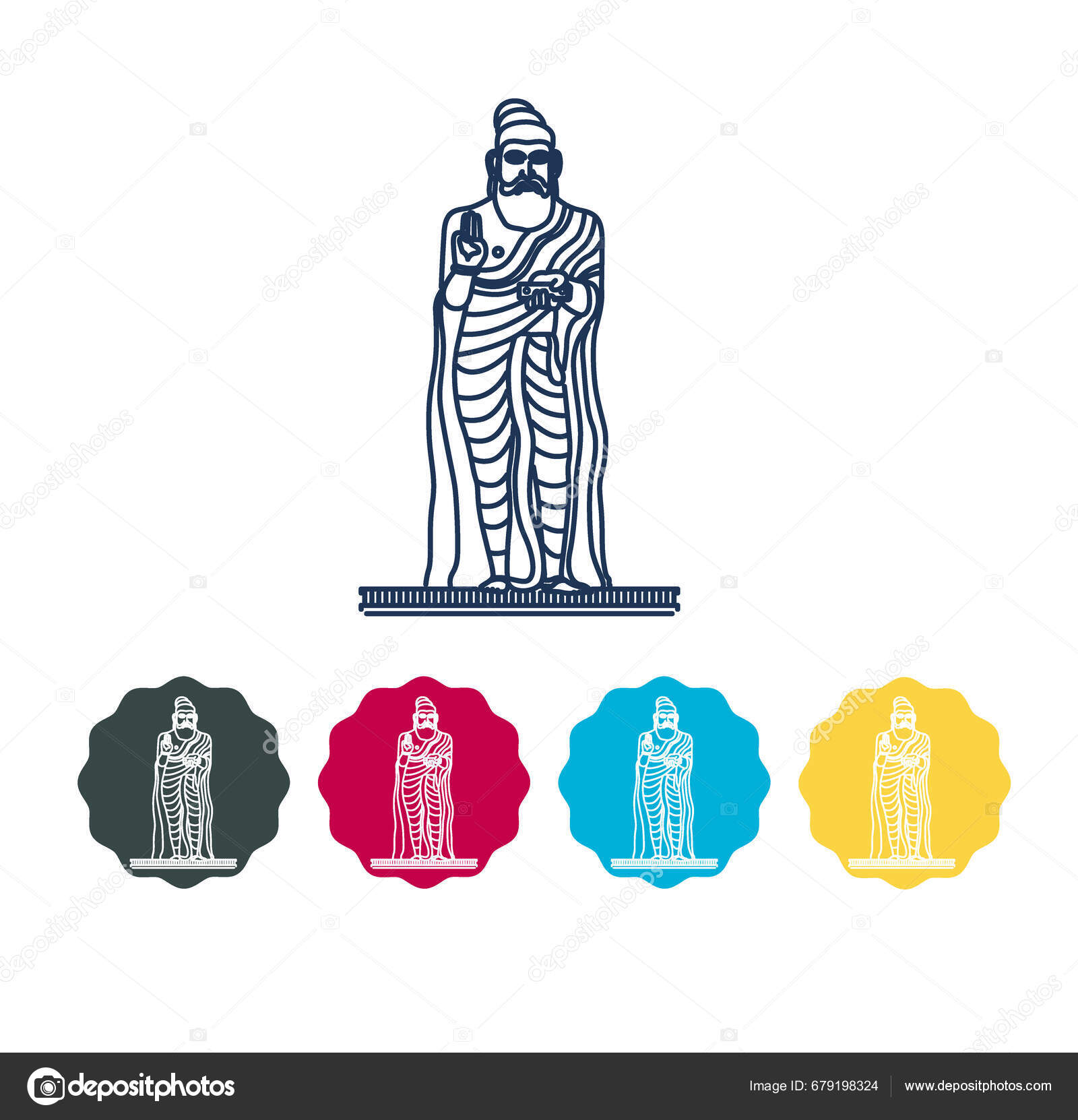 Thiruvalluvar Statue Kanyakumari Stock Icon Eps File Stock Vector by ... Thiruvalluvar Statue Kanyakumari Stock Icon Eps File Stock Vector by ...
