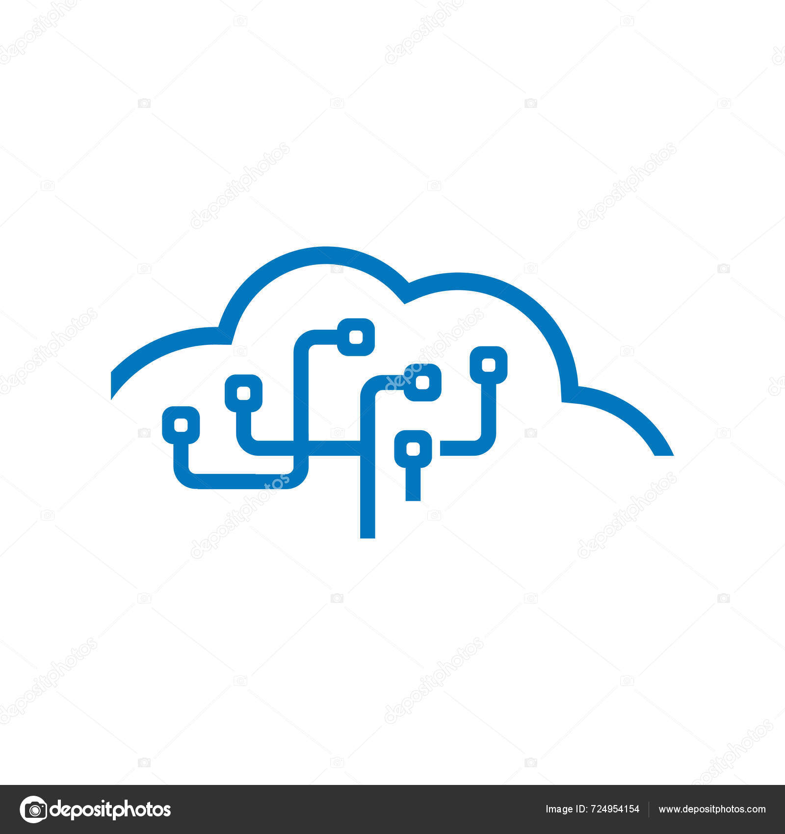 Cloud System Logo Vector Graphic Design Explore Nuestro Logo Cloud ...