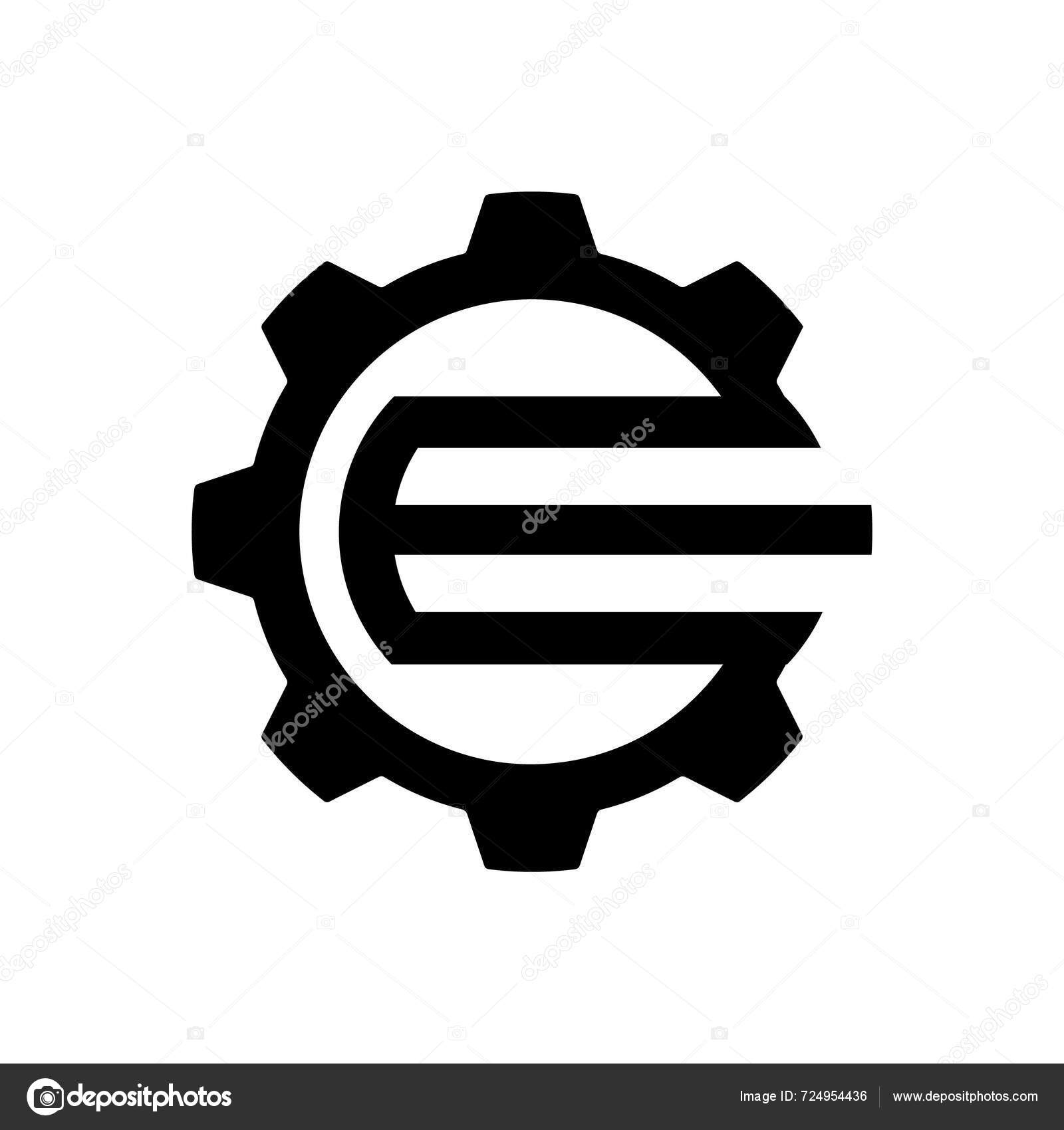 Explore Our Powerful Letter Gear Engine Logo Vector Graphic Design ...
