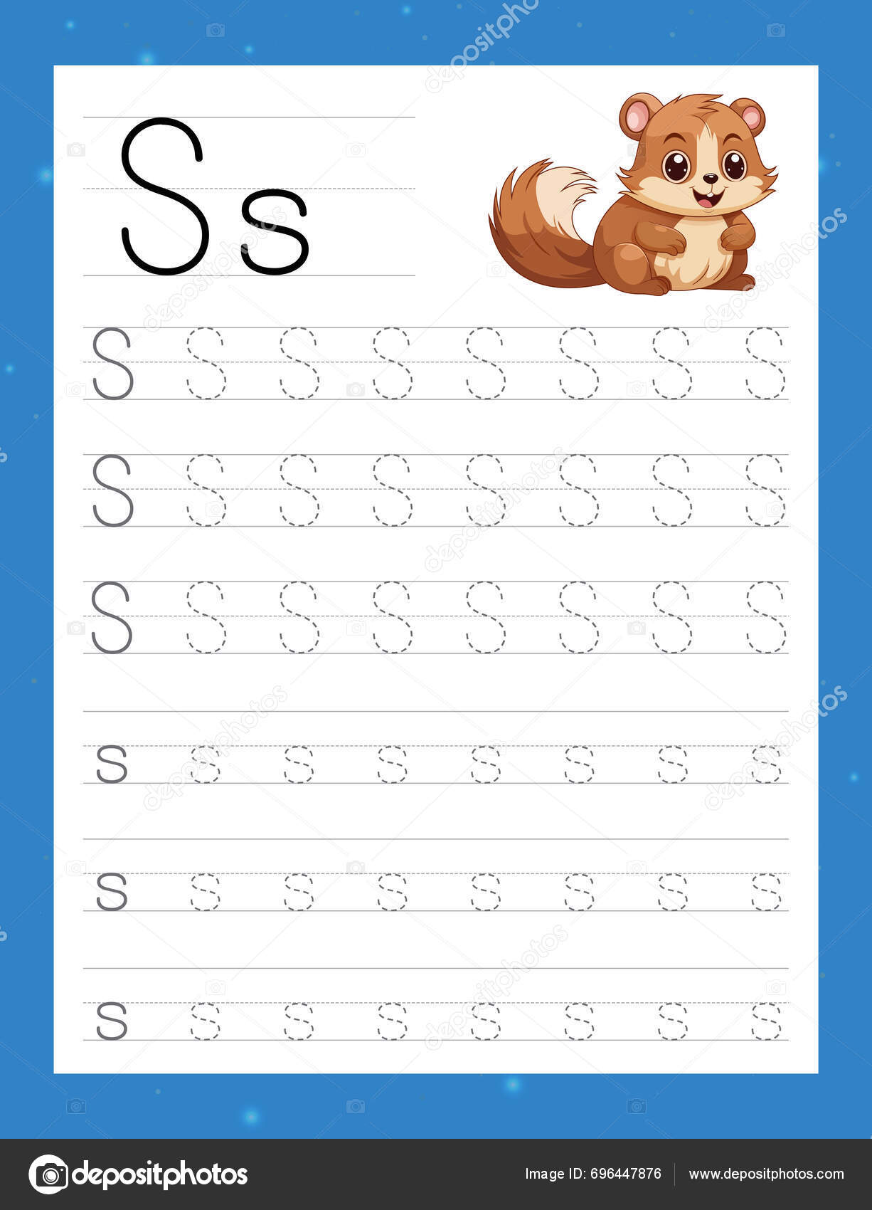 Trace Letter Uppercase Lowercase Alphabet Tracing Practice Preschool ...