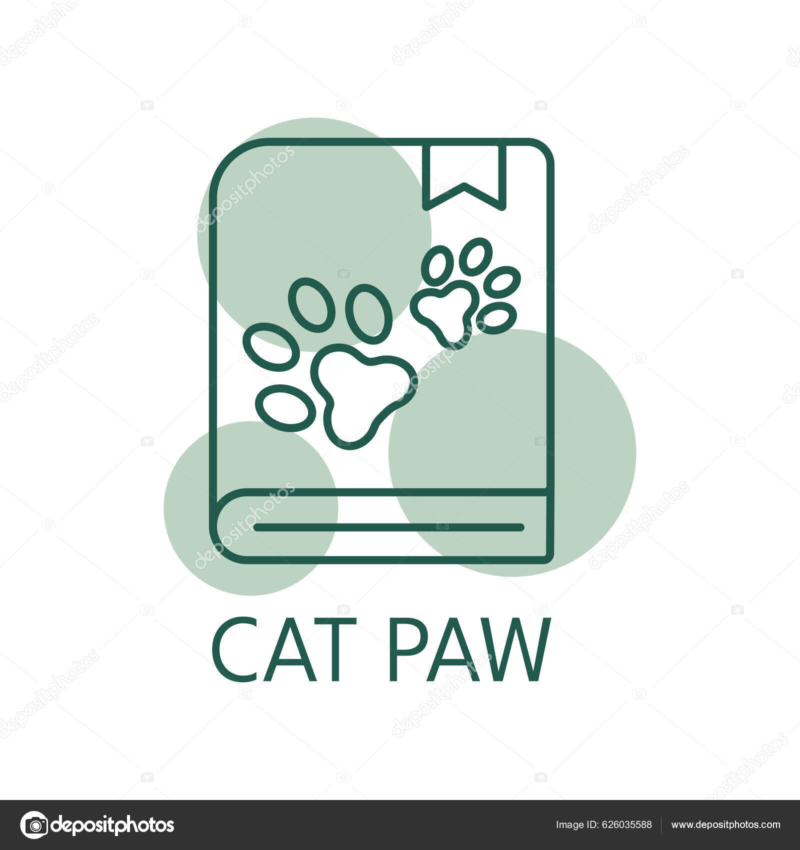 Cat Paw Color Icon Logo Style Stock Vector Image by ©farhadahmadov ...