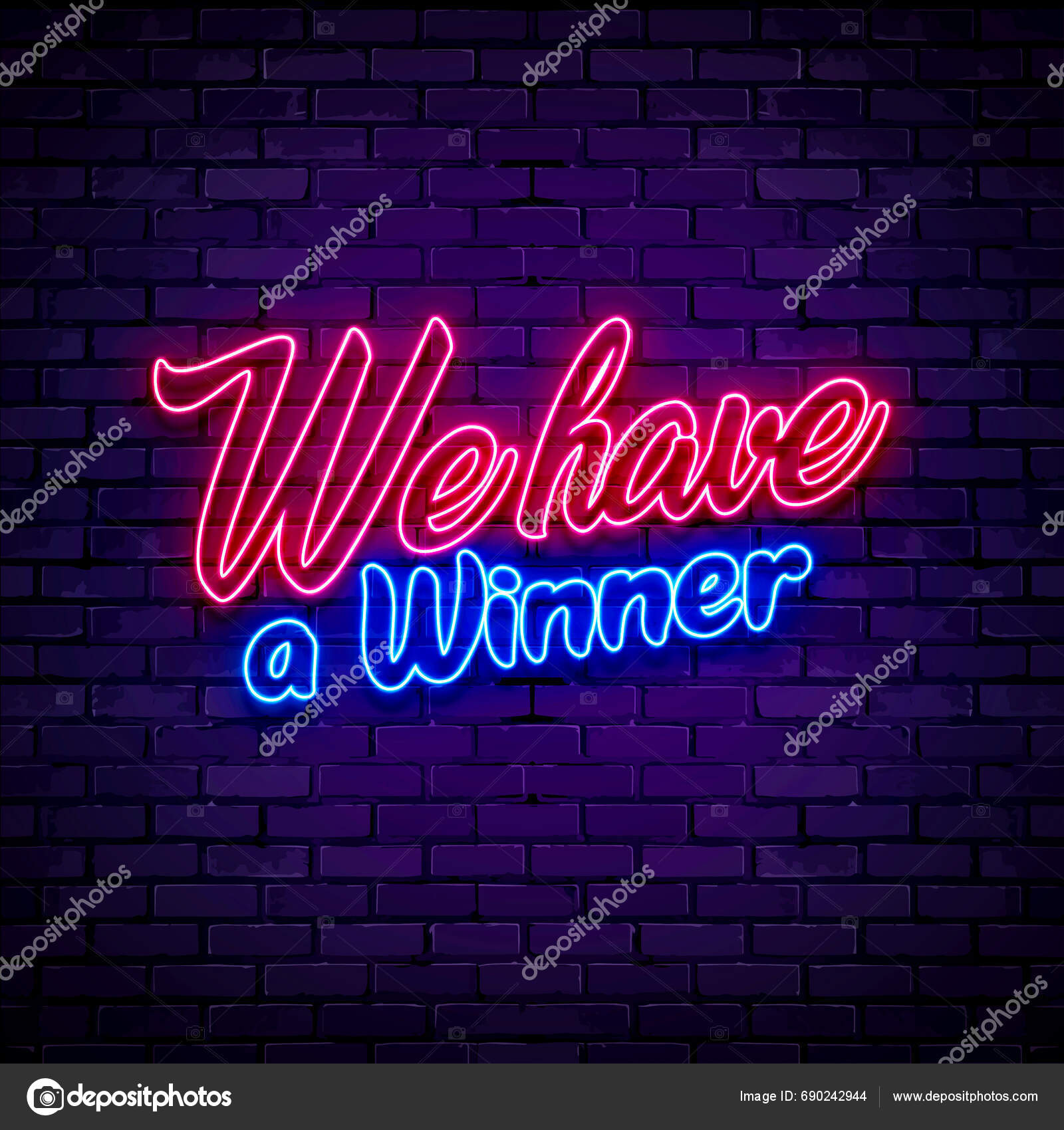 Neon Sign Win Winner — Stock Photo © feepic #690242944