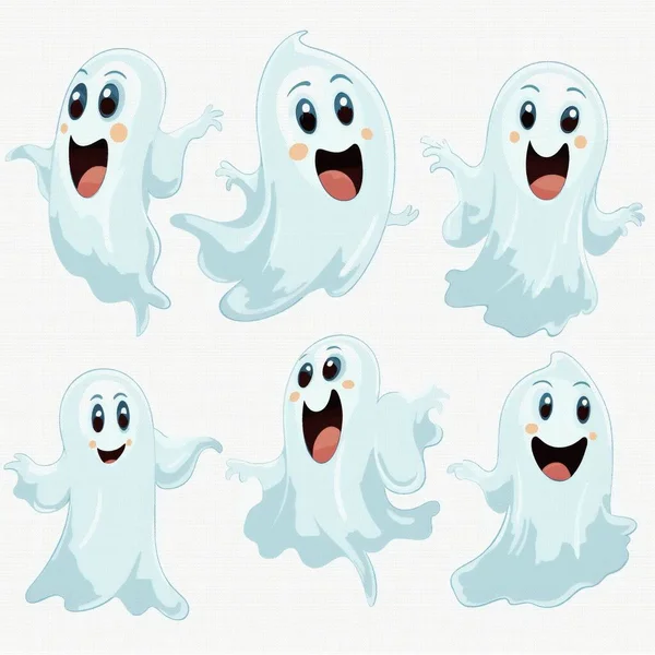 Fantasmas de dibujos animados Stockfotografier, royaltyfria Fantasmas ...