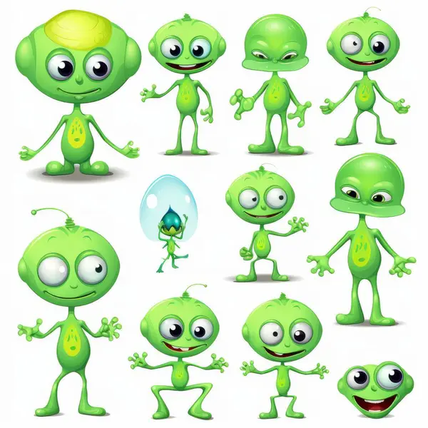 15,021,961 vectores de Alienígenas caracteres cartoon, imágenes ...