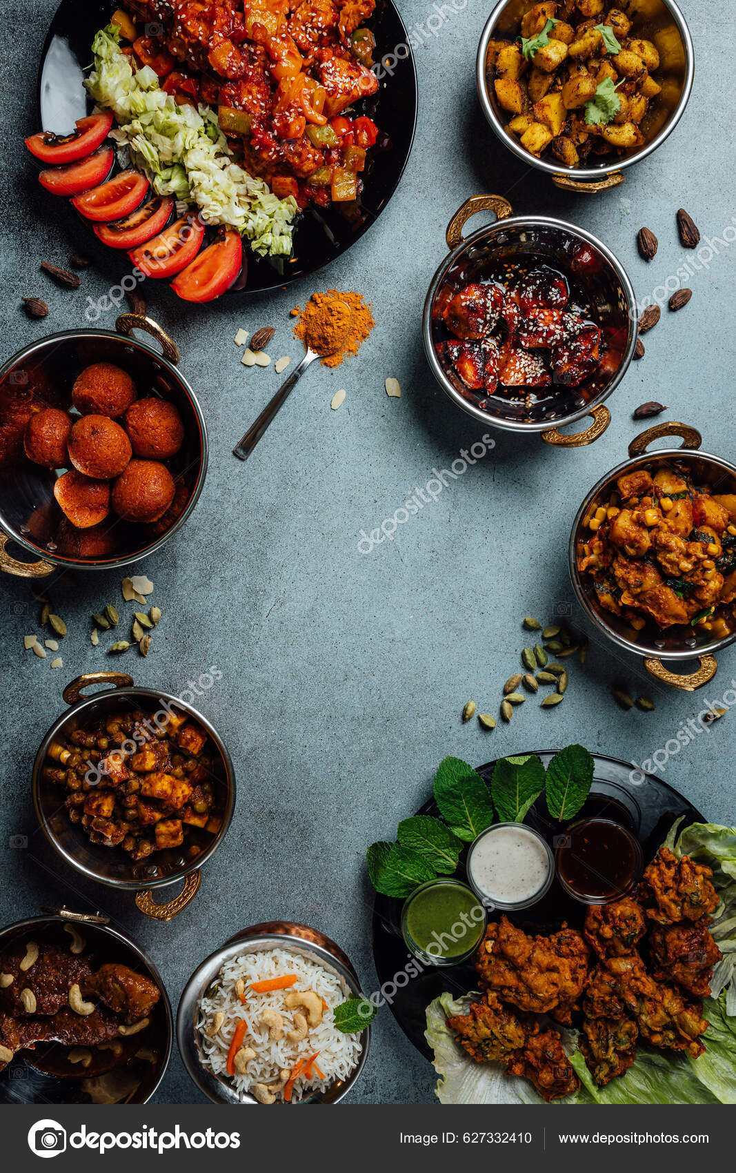 Indian Dish On Table