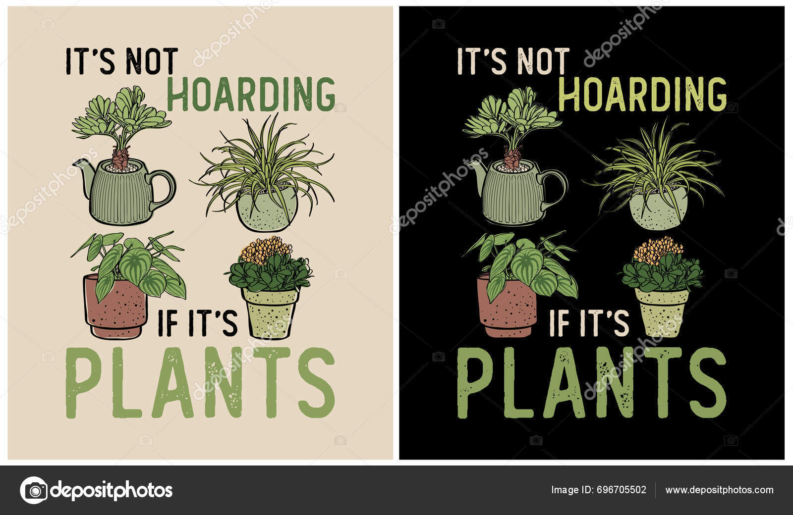 It's Hoarding It's Plants Plant Lover Stock Vector by ©baabooka@hotmail ...