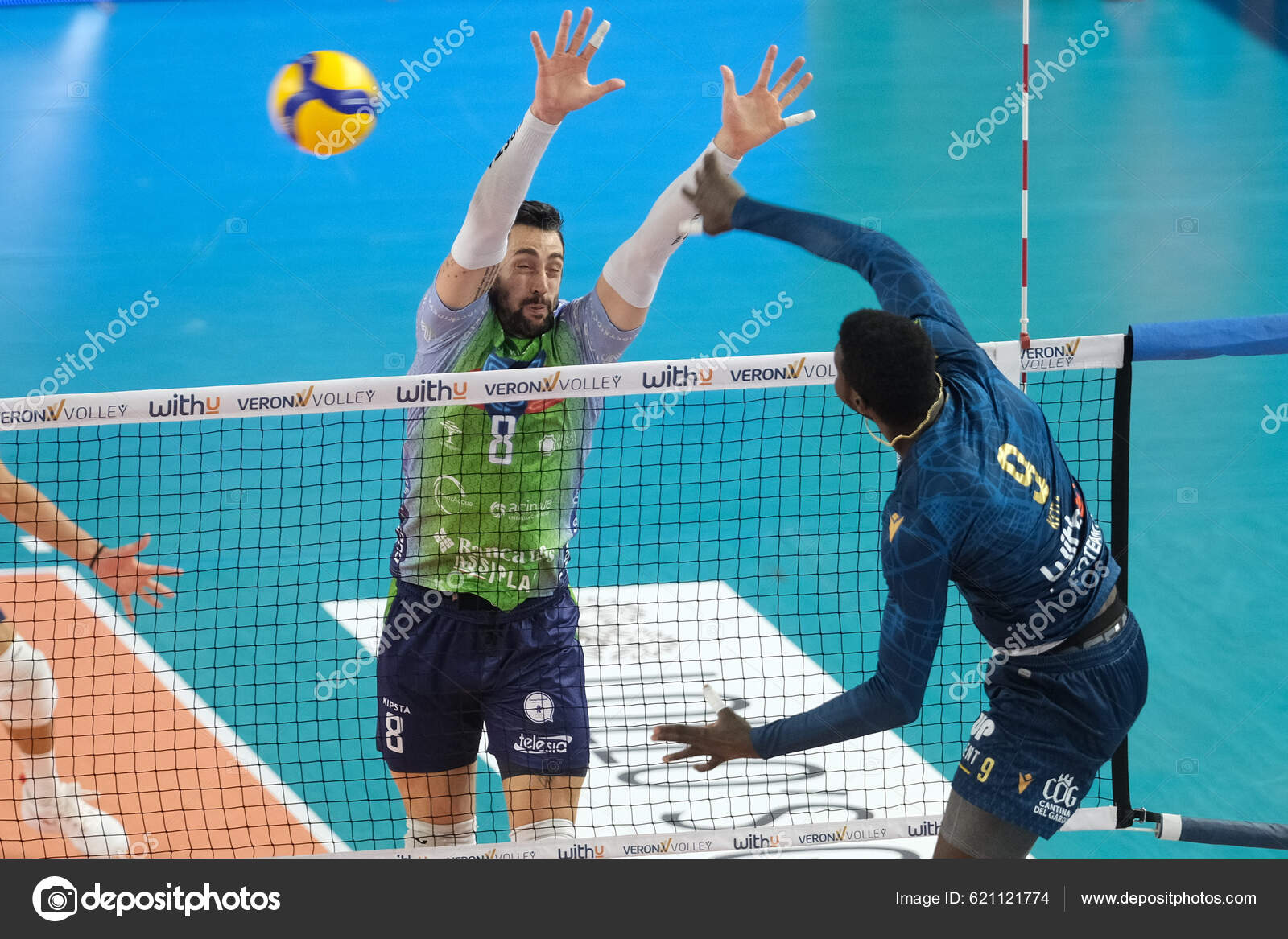 Block Stephen Maar Vero Volley Monza Volleyball Italian Serie Men ...