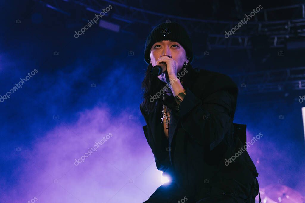 Keshi on stage during Music Concert Keshi - Hell & Back tour at the ...