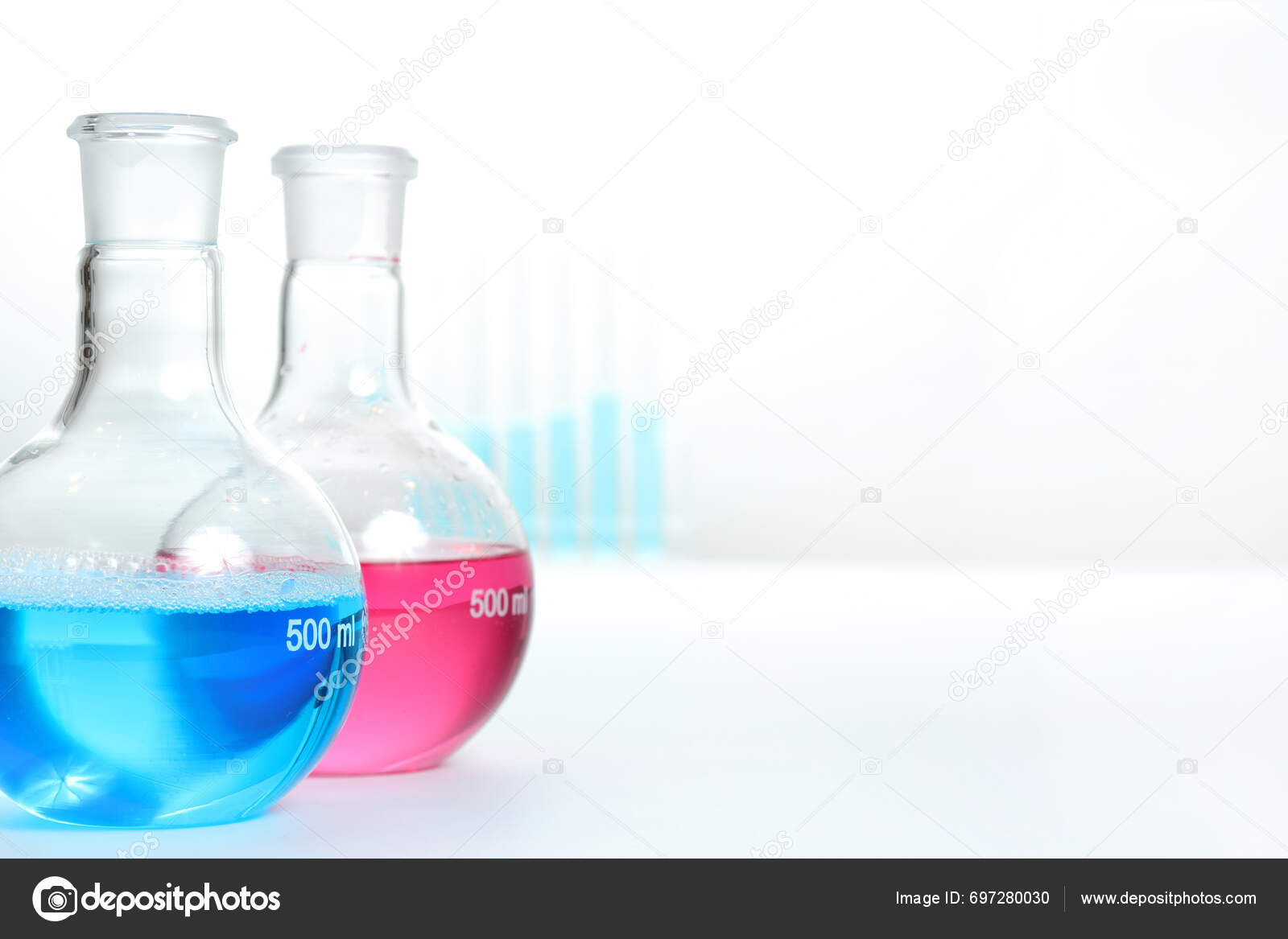 Laboratory Equipment Laboratory Table White Background Experiments ...