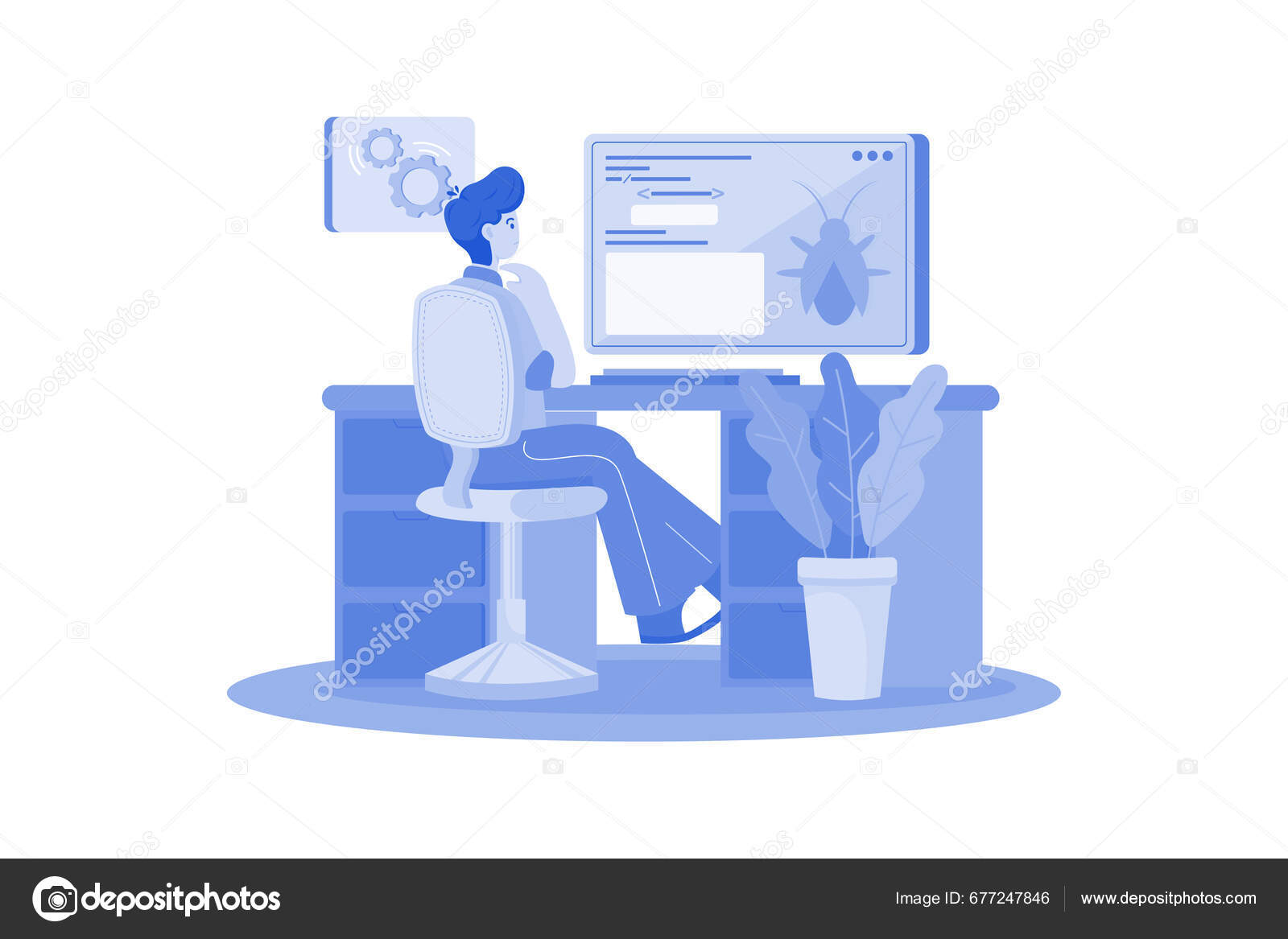Software Testing Illustration Concept Flat Illustration Isolated White ...