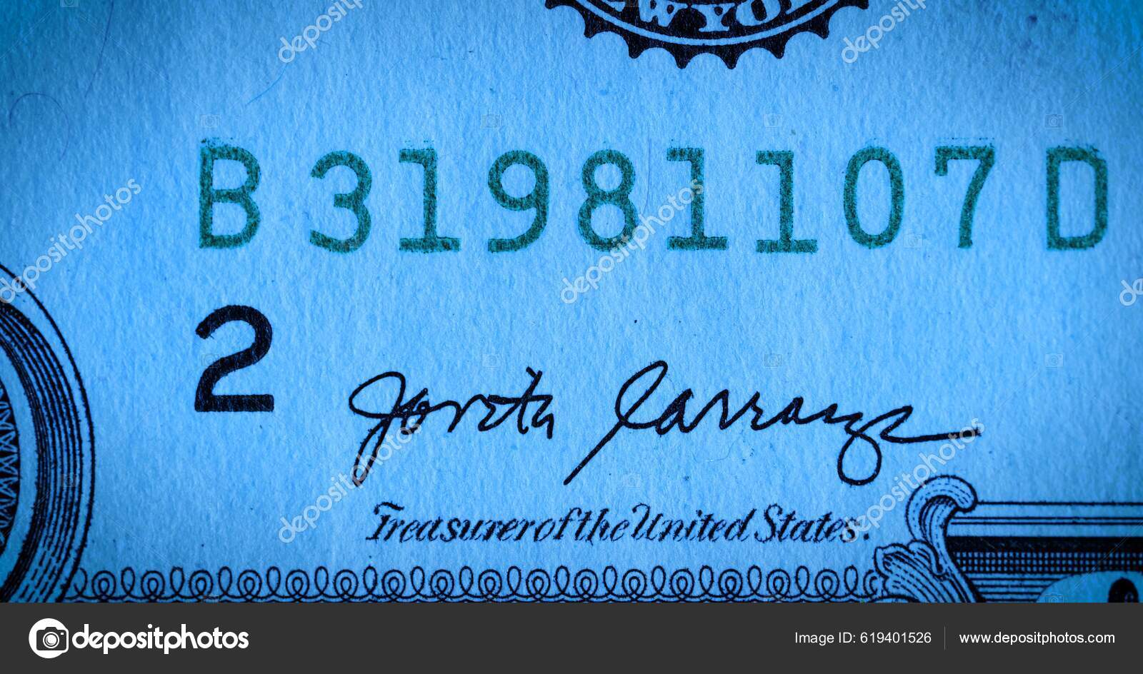 One Dollar Bill Front