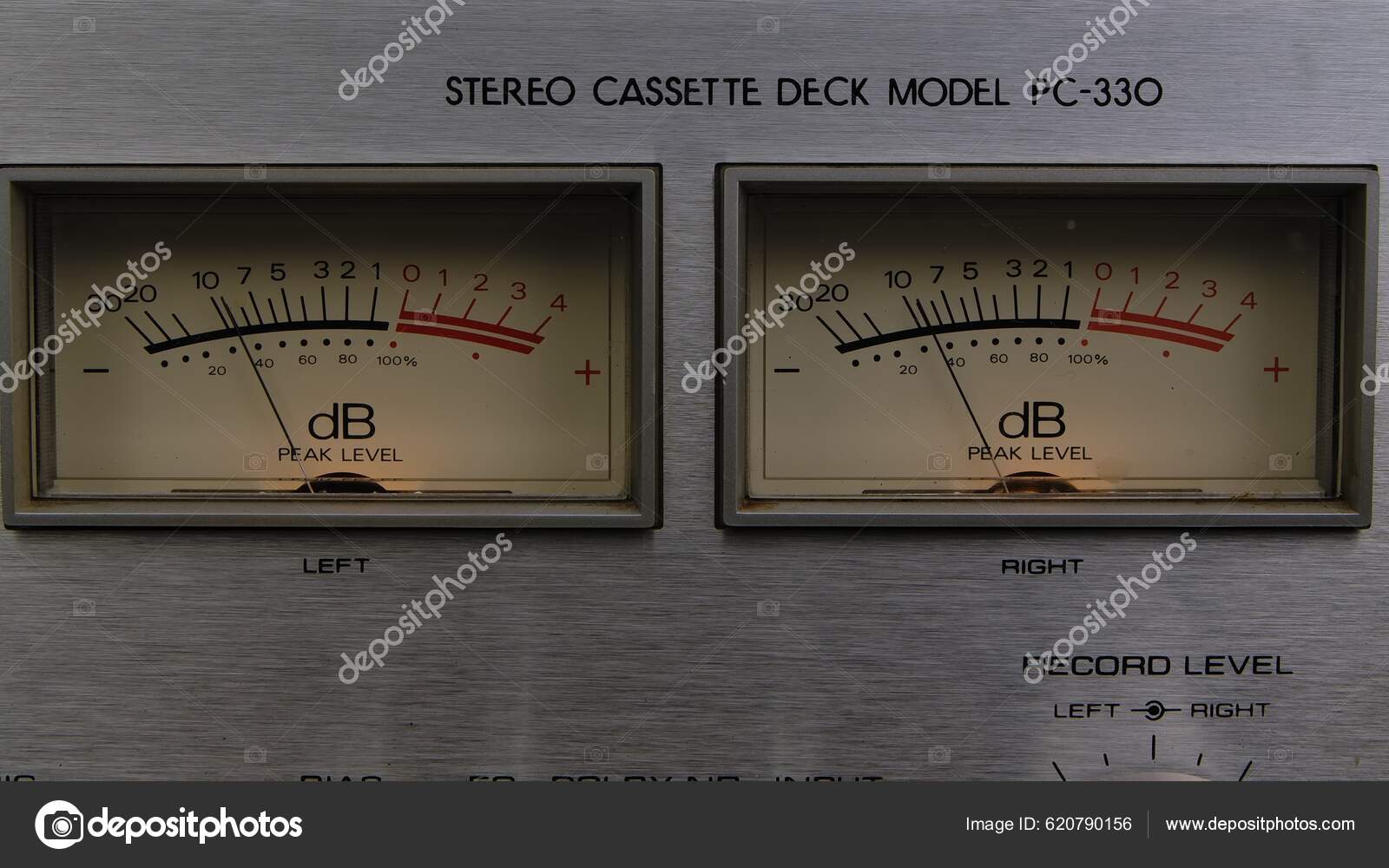 Indicator Decibel Meter Vintage Stereo Cassette Deck Dashboard Retro ...