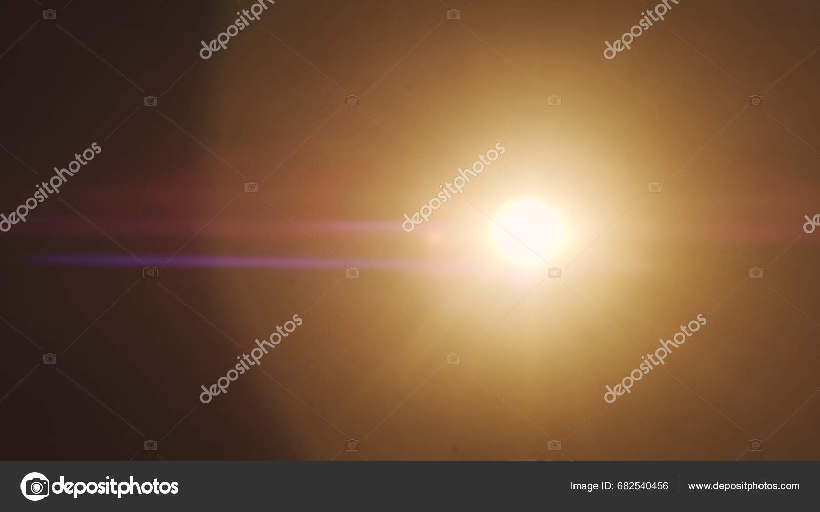 Cinematic Lights Reflections Lens Flare Flashes Effects Black ...