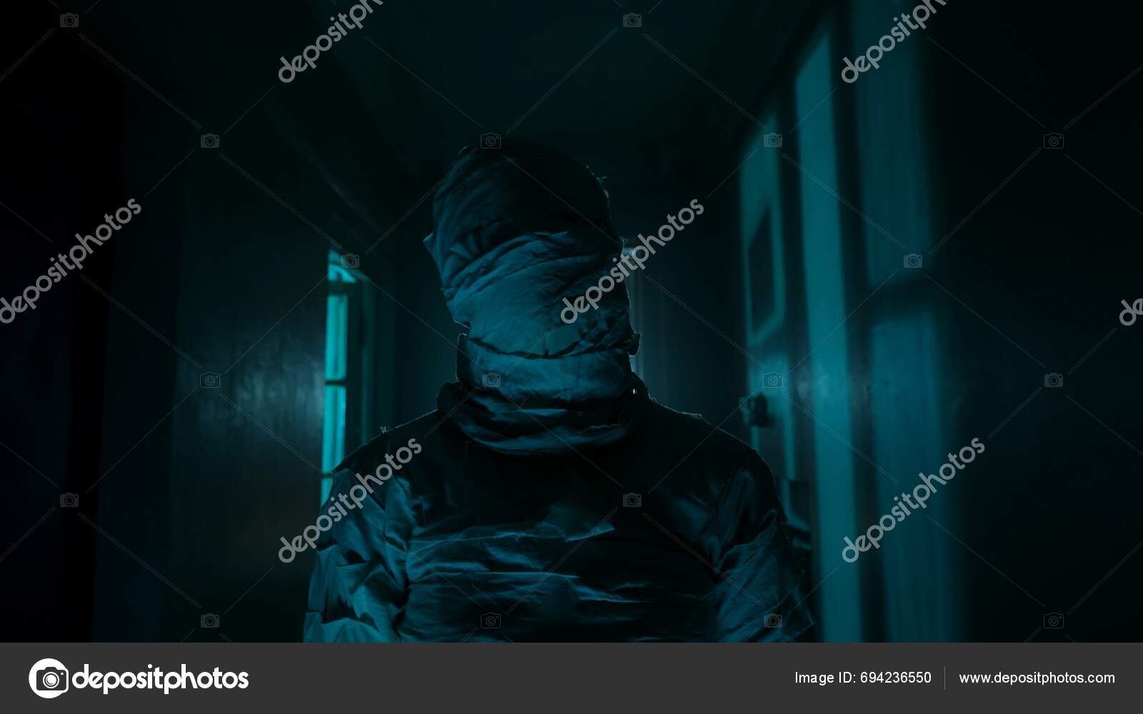 Horror Movie Poltergeist Creative Advertisement Concept Portrait Ghost ...