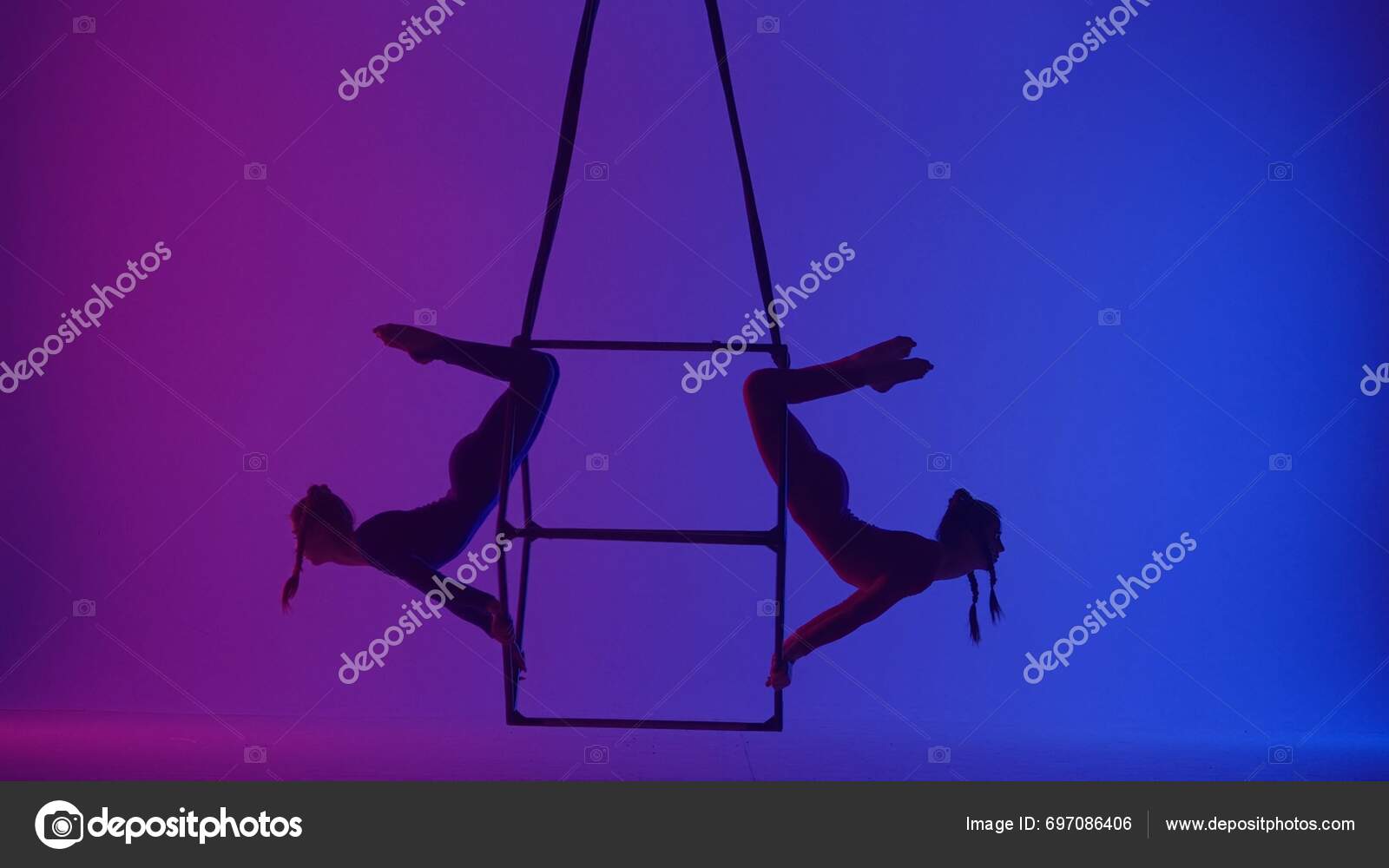 Modern Choreography Acrobatics Creative Advertisement Concept ...