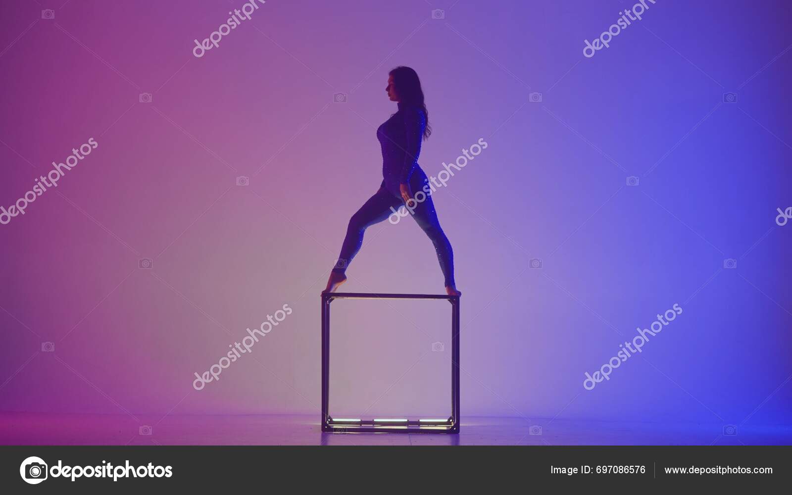 Modern Choreography Acrobatics Creative Advertisement Concept ...