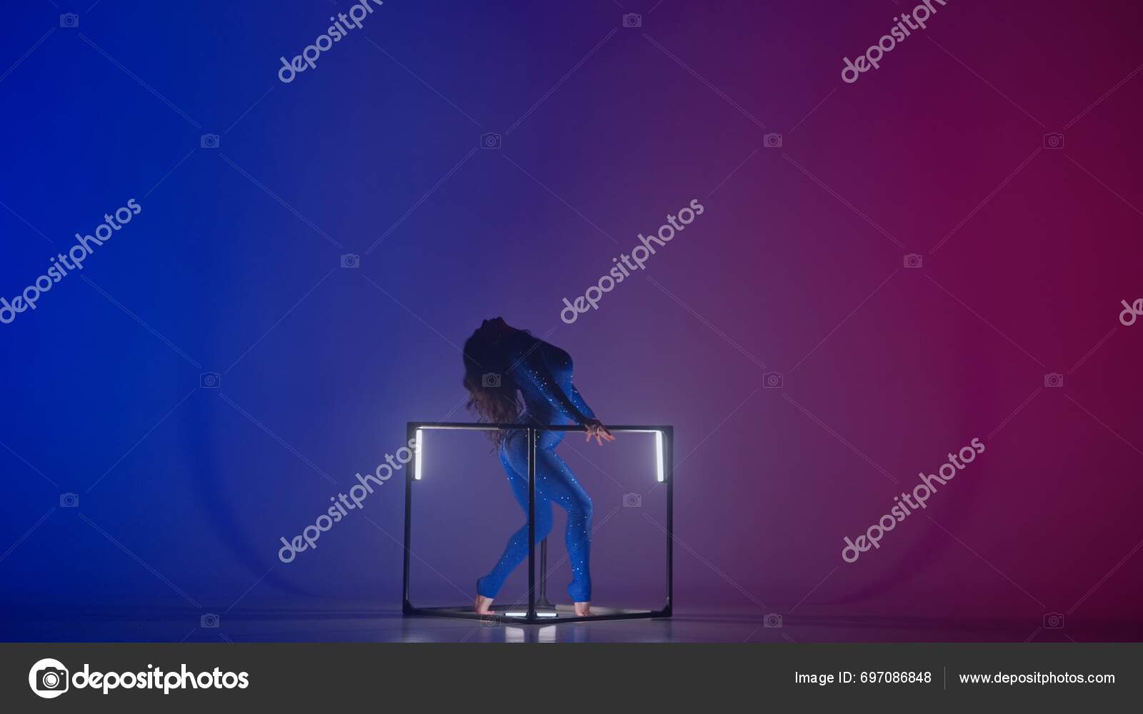 Modern Choreography Acrobatics Creative Advertisement Concept ...