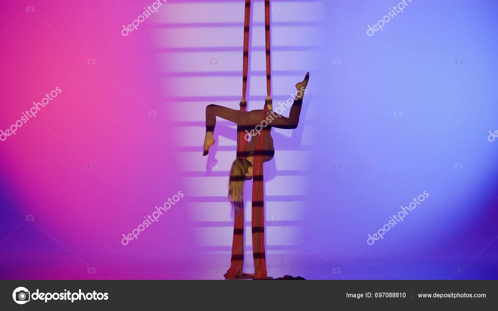 Modern Choreography Acrobatics Creative Advertisement Concept Portrait ...