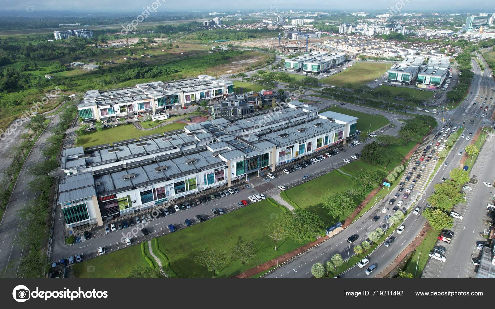 Kuching Malaysia May 2024 Aerial View Galacity Emporium Saradise ...