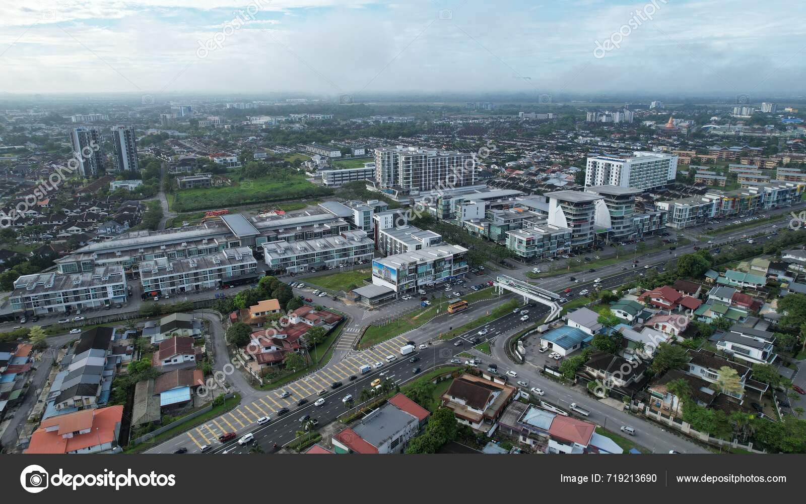 Kuching Malaysia May 2024 Aerial View Galacity Emporium Saradise ...