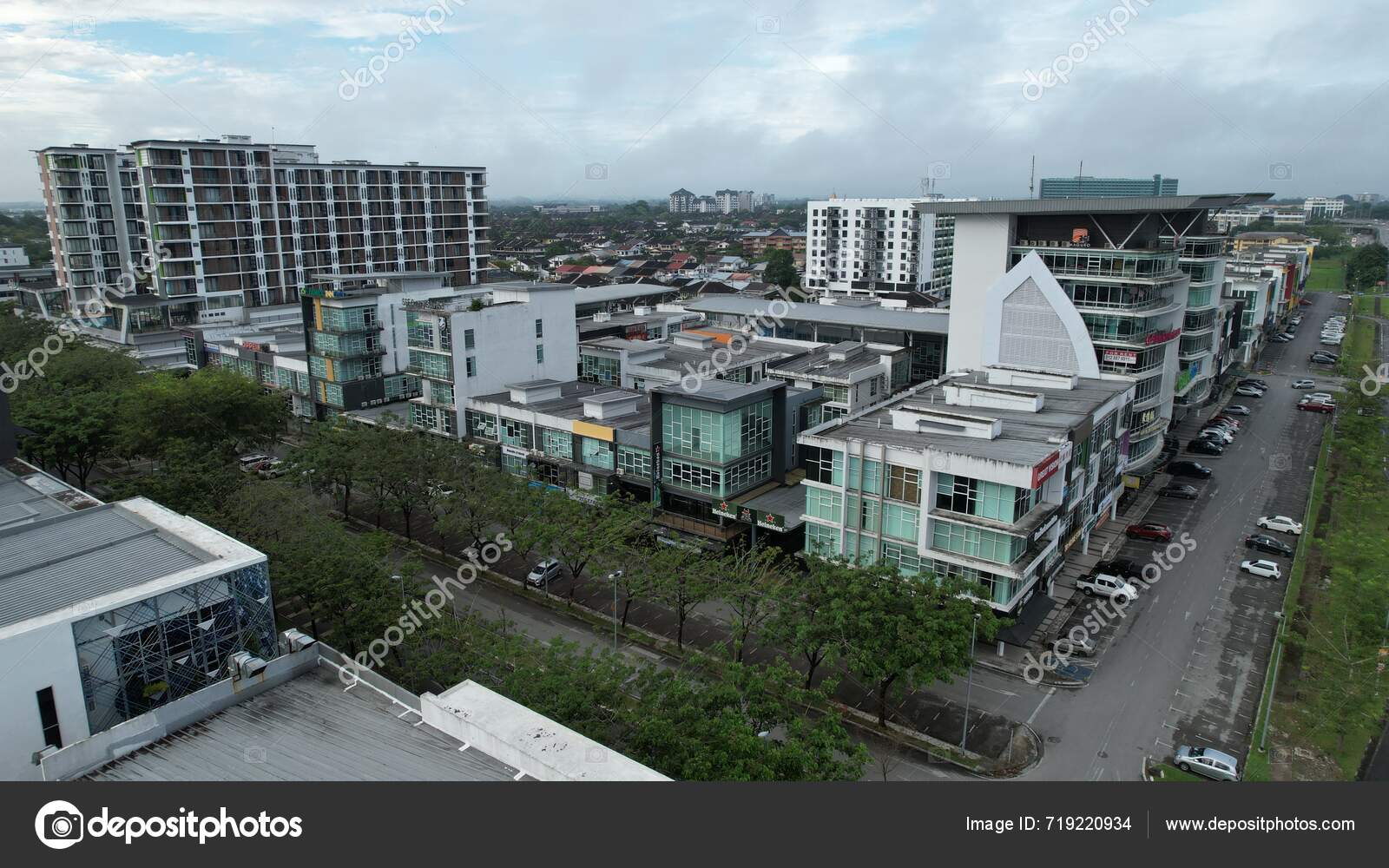 Kuching Malaysia May 2024 Aerial View Galacity Emporium Saradise ...
