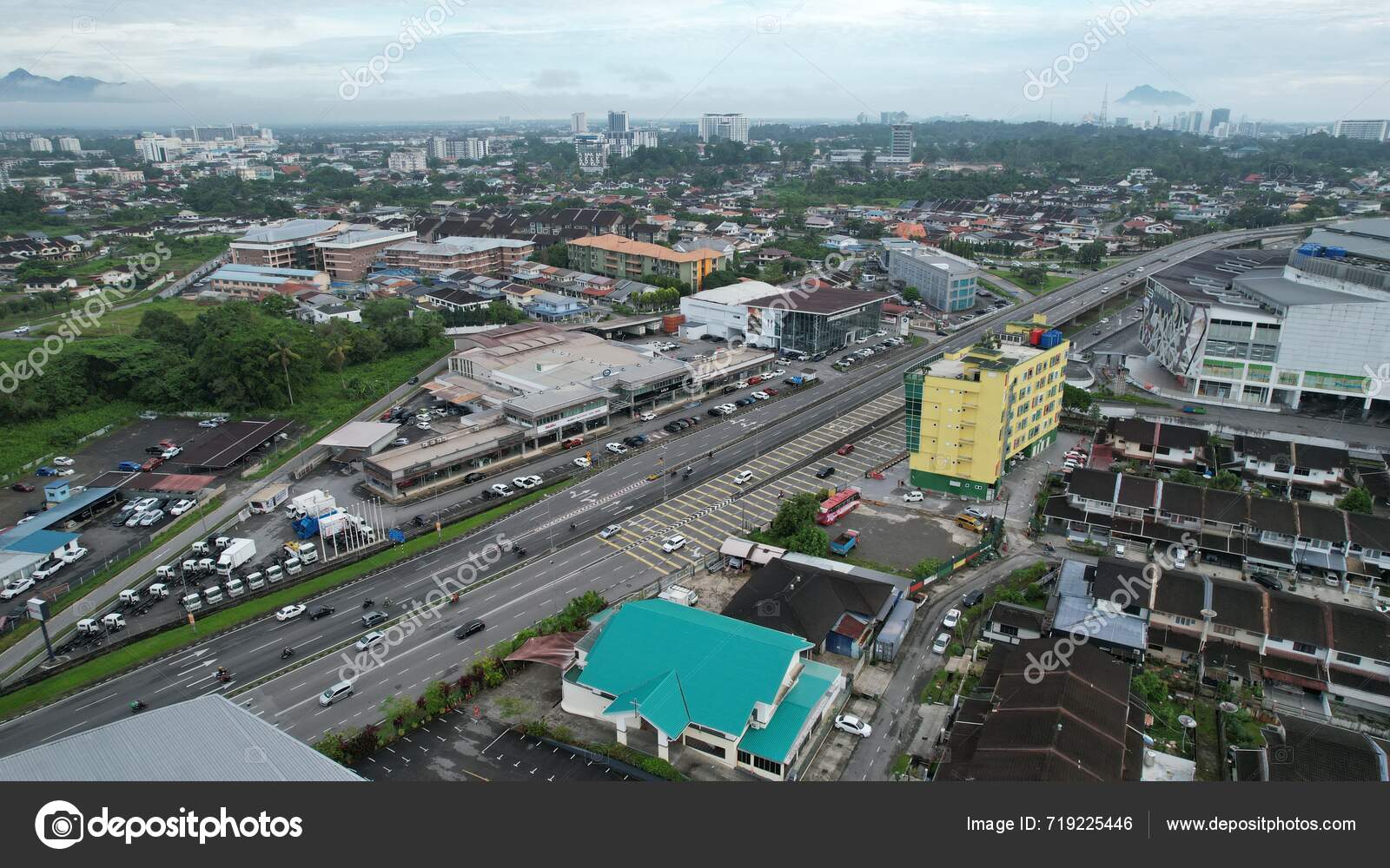 Kuching Malaysia May 2024 Aerial View Galacity Emporium Saradise ...